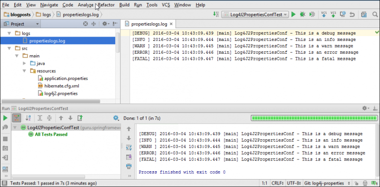 Log4j 2 Configuration Using Properties File Spring Framework Guru