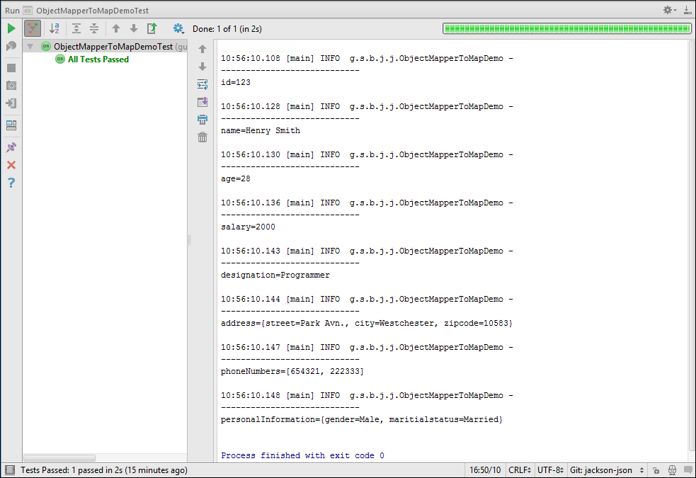 Processing Json With Jackson