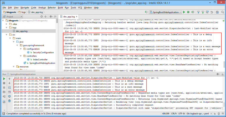 Using YAML in Spring Boot to Configure Logback - Spring Framework Guru