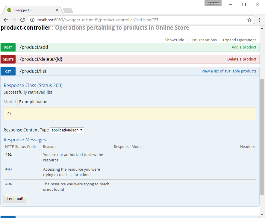 Spring Boot Restful Api With Swagger 2